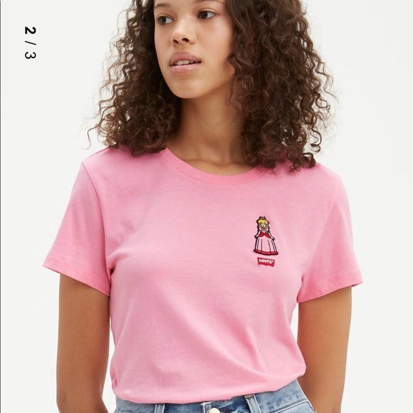 Levi's | Tops | Levis X Super Mario Nintendo Perfect Graphic Tee Shirt Bnwt M | Poshmark